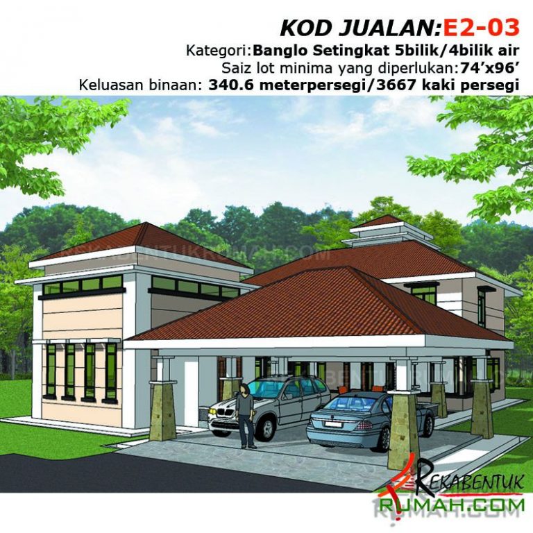Contoh rumah moden - pelan-rumah.com